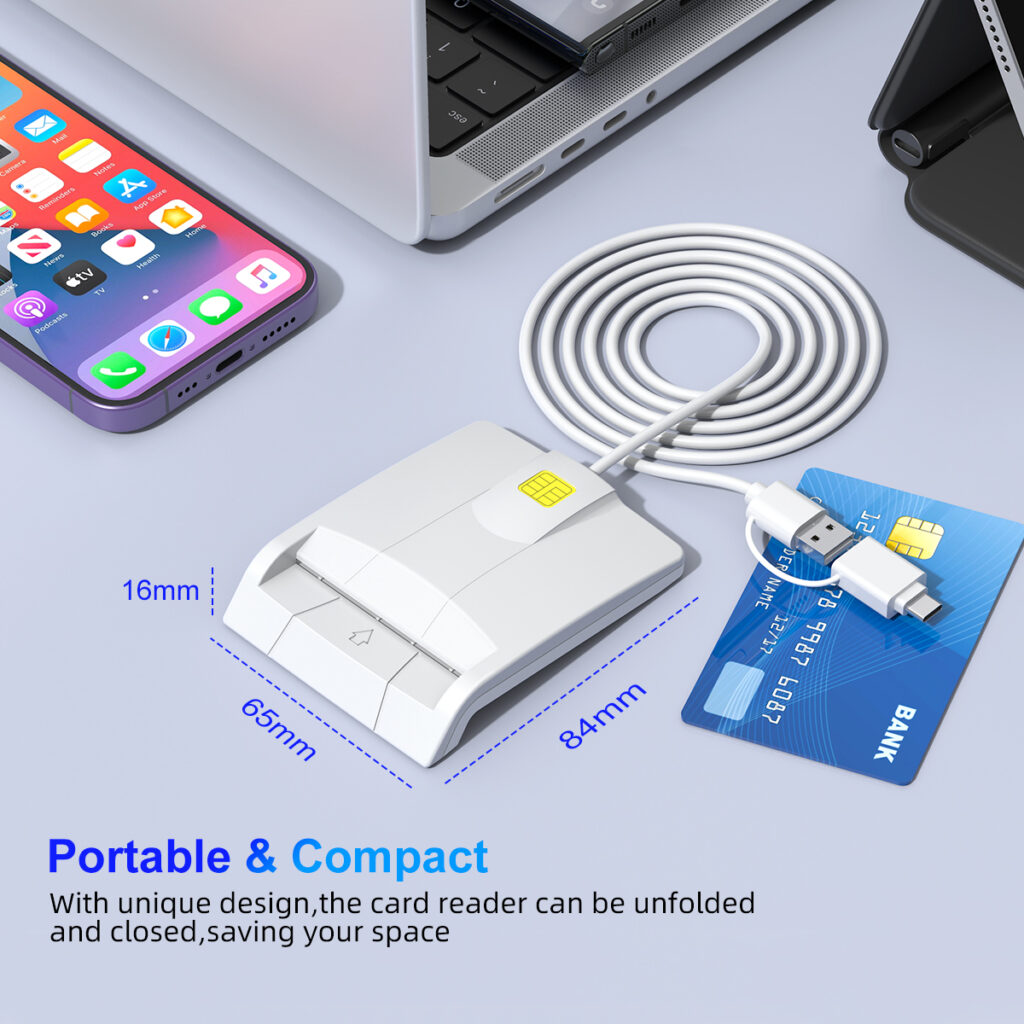 Rocketek Smart Card Reader USB 2.0 ISO7816 Card Reader - rocketek.hk